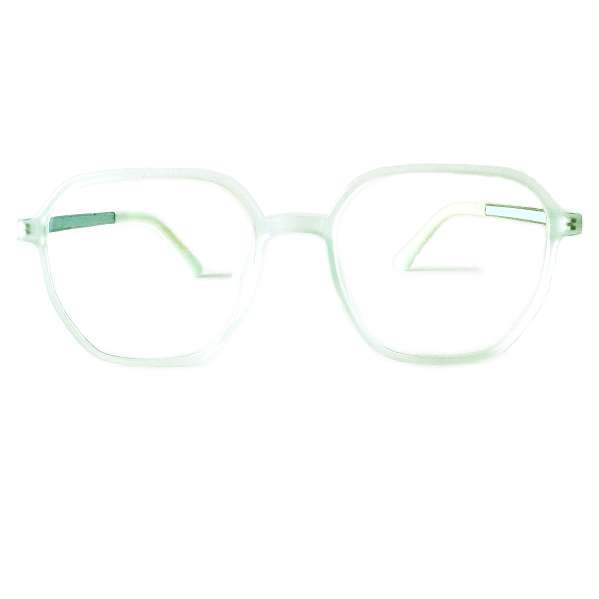 Light Green Hexagon Eyeglasses for Men and Women – LensBae